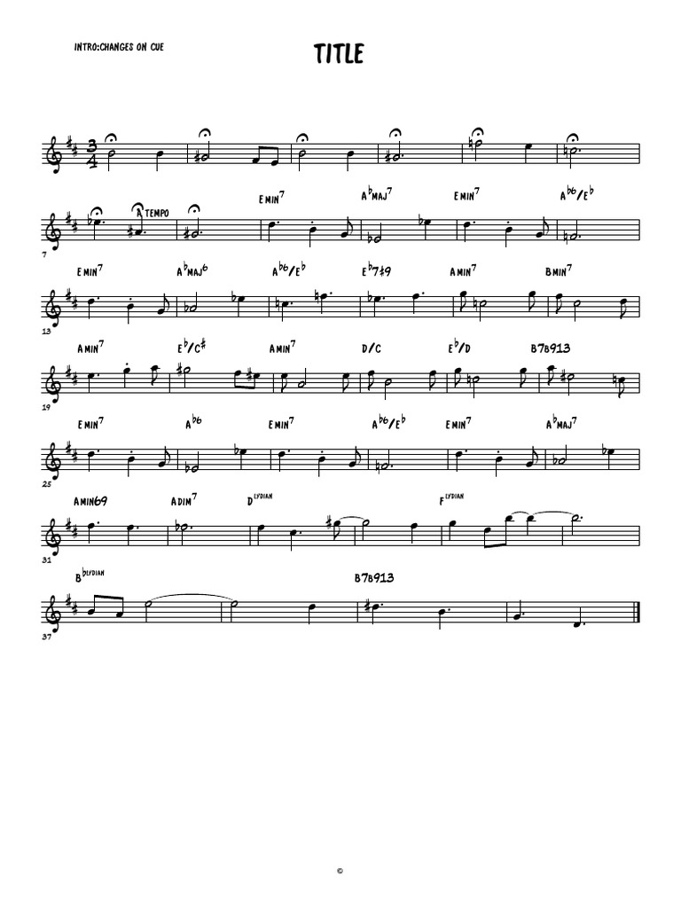 Waltzerin - Tenor Sax | PDF