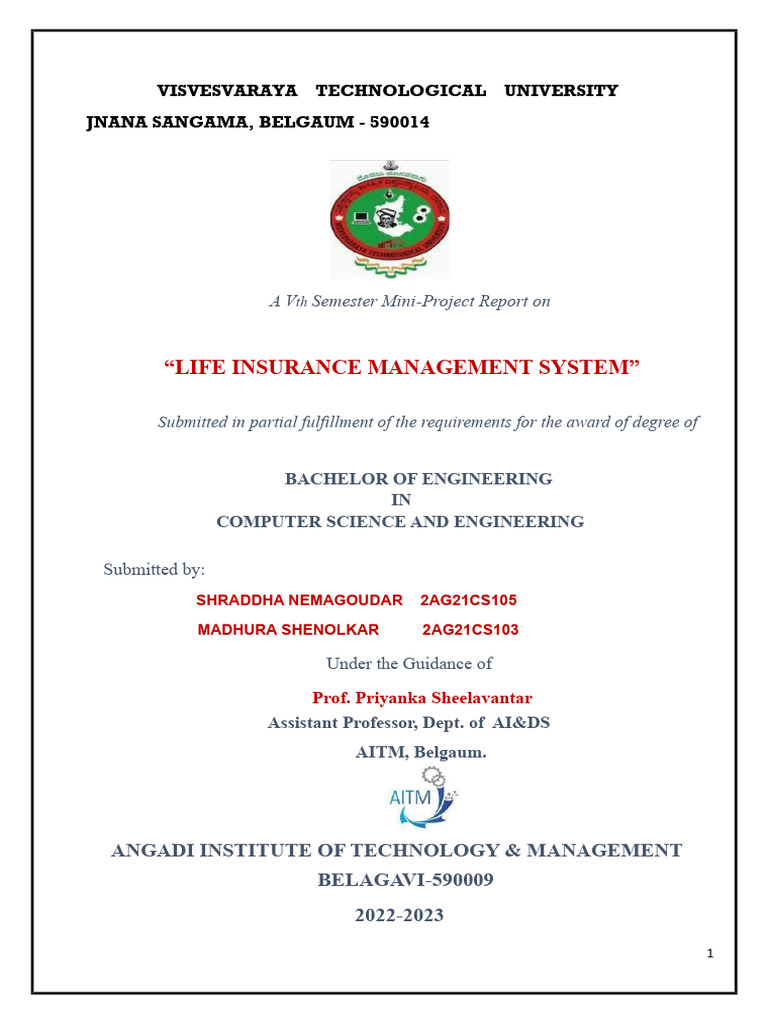 Dbms Miniproject Report | PDF