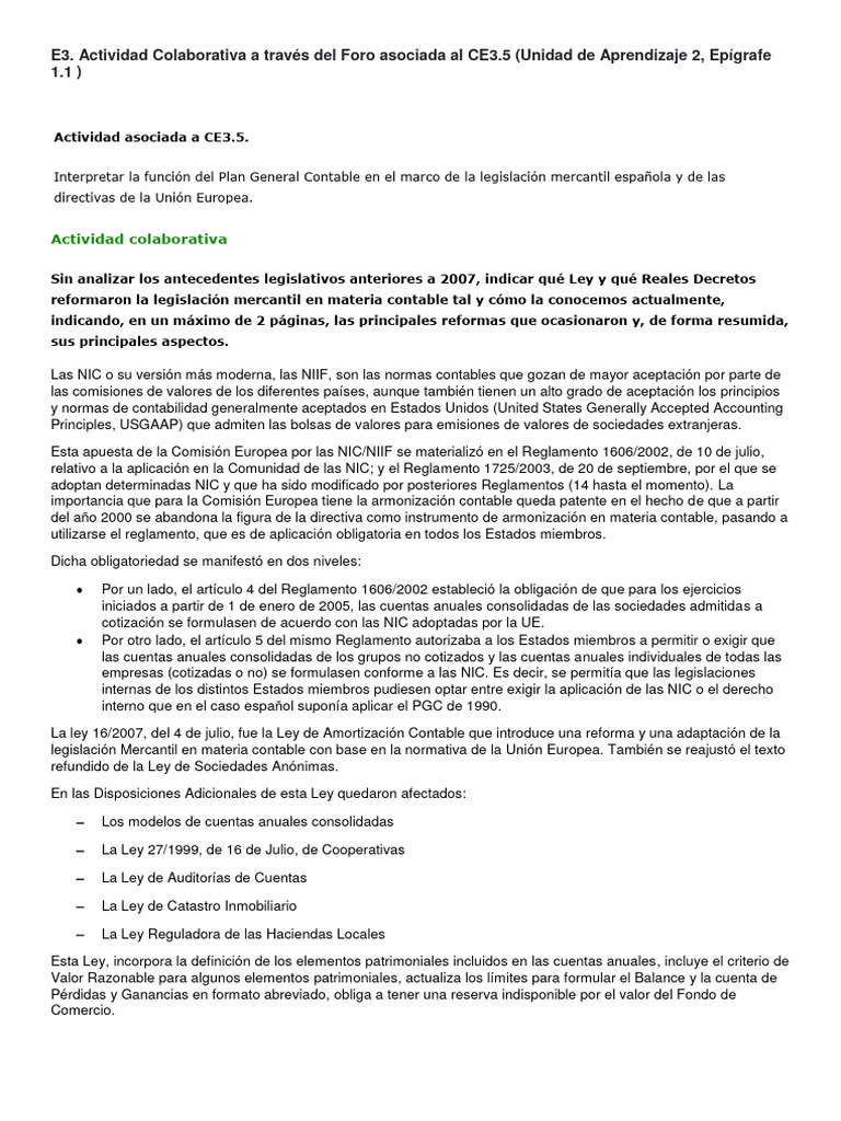 E3. Actividad Colaborativa | PDF
