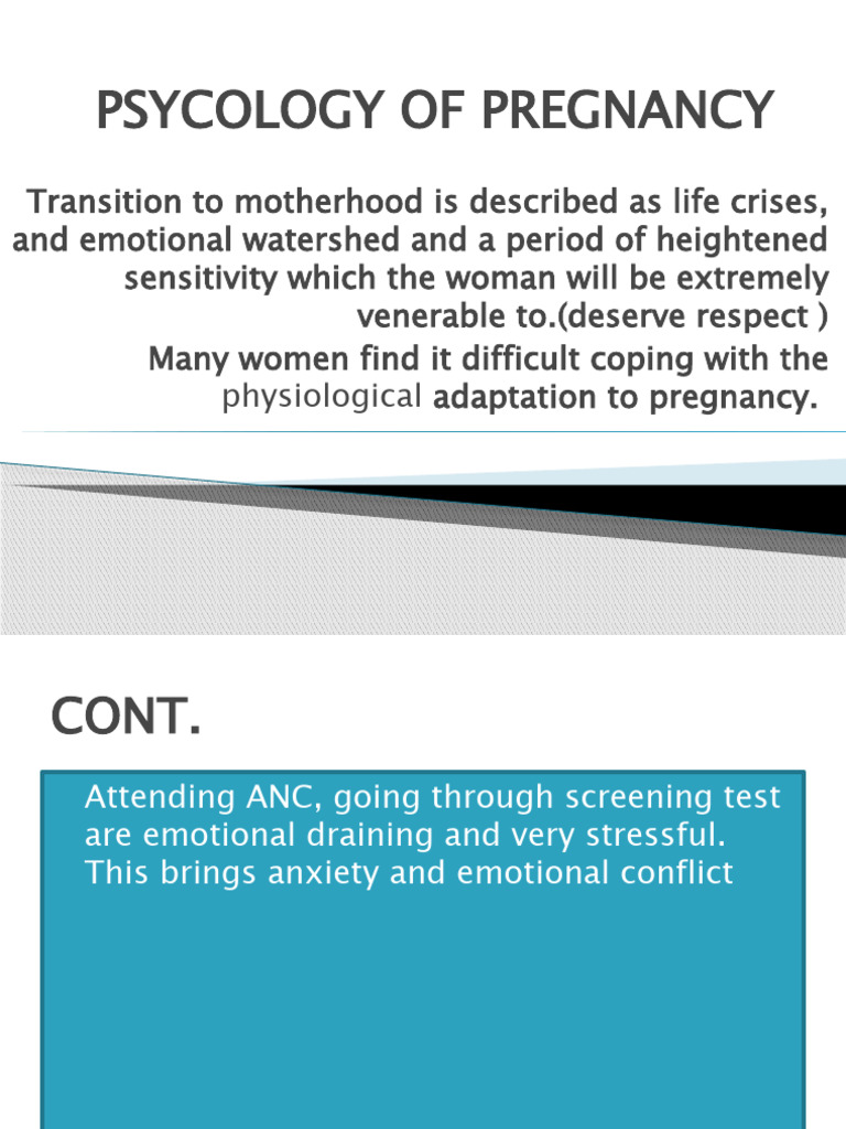 Understanding Pregnancy Psychology | PDF | Self-Improvement | Wellness