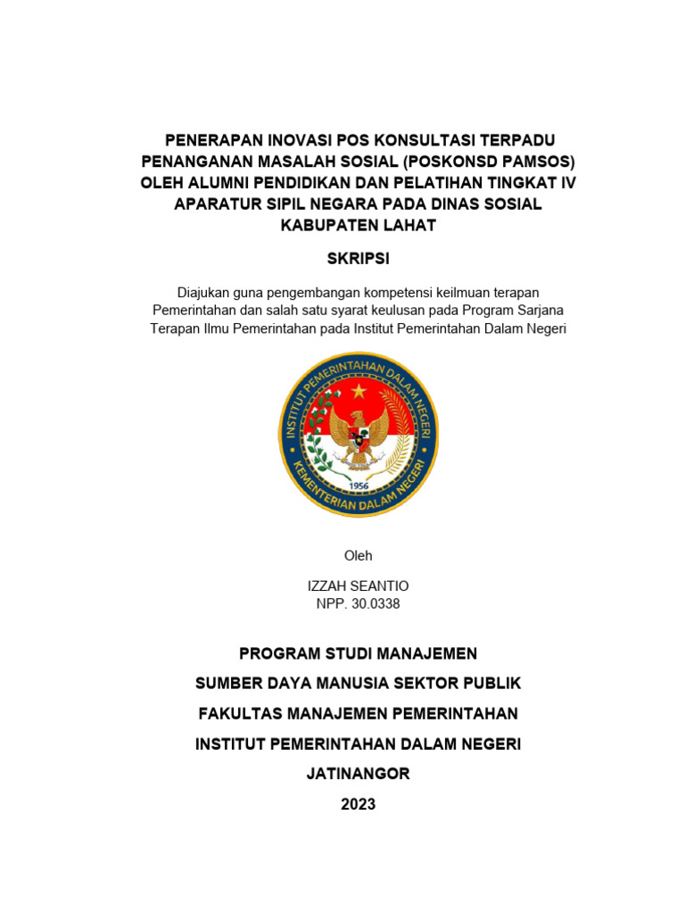 Skripsi Fix Bener | PDF | Ilmu Sosial | Karier & Perkembangan