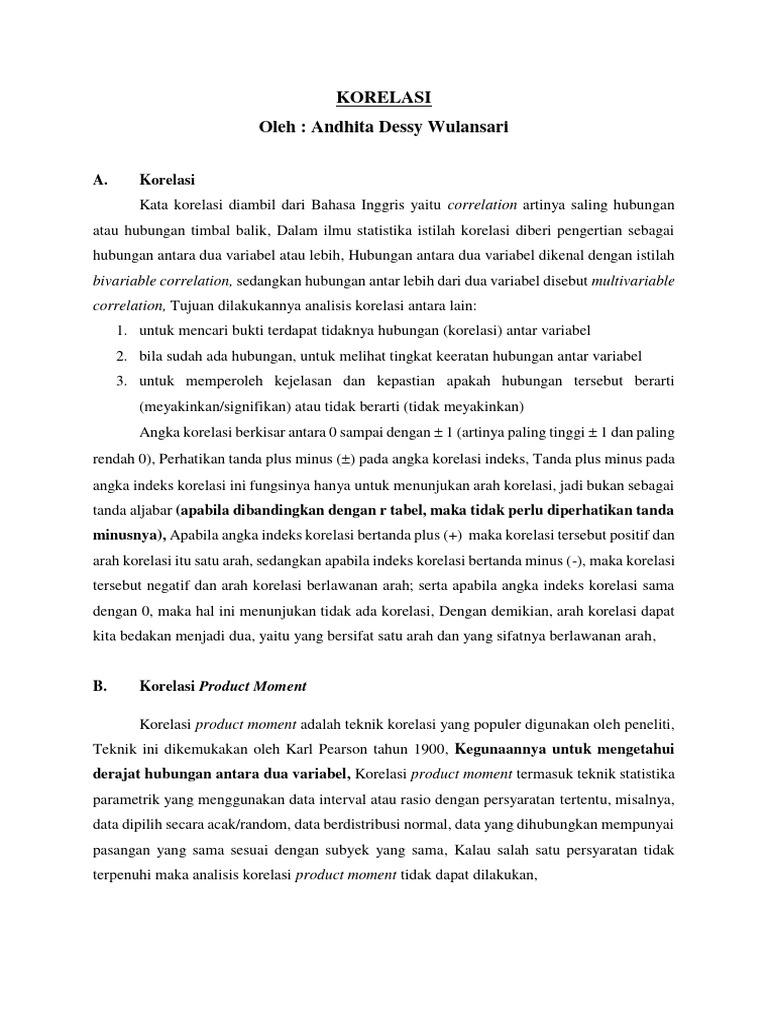 KORELASI | PDF