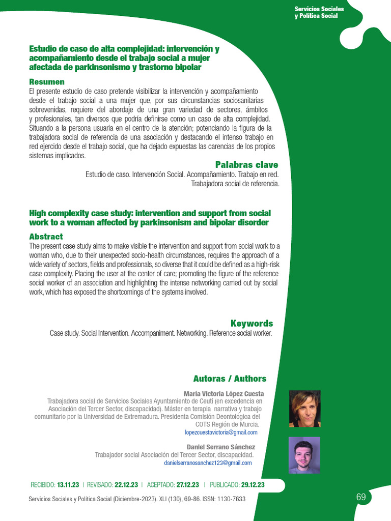 5.maria Victoria Lopez Cuesta | PDF | Trabajo Social | Trastorno mental