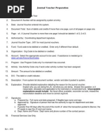 Journal Entry Voucher (JEV) Guidelines | PDF