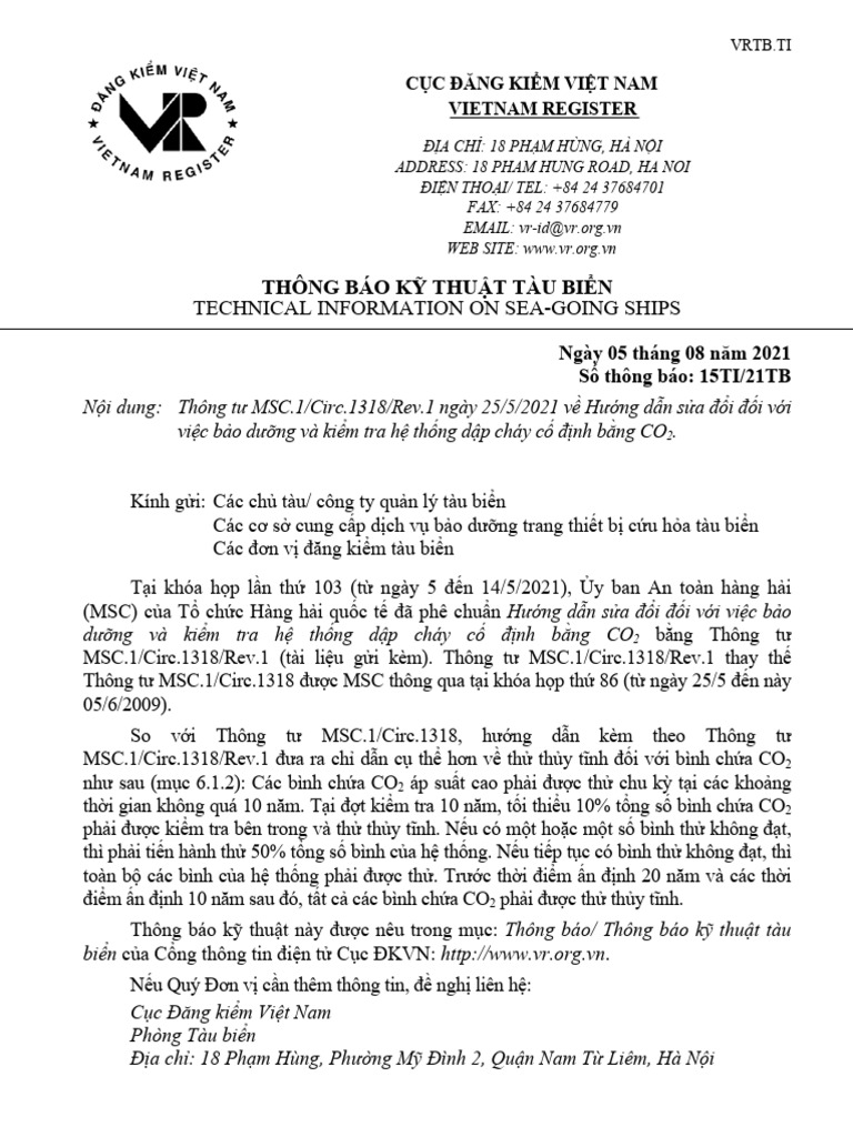 15TI - 21TB MSC1-Circ1318 - Rev1 - Maintenance Inspection of CO2 ...
