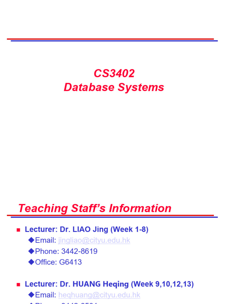 Lec 01 | PDF | Conceptual Model | Databases