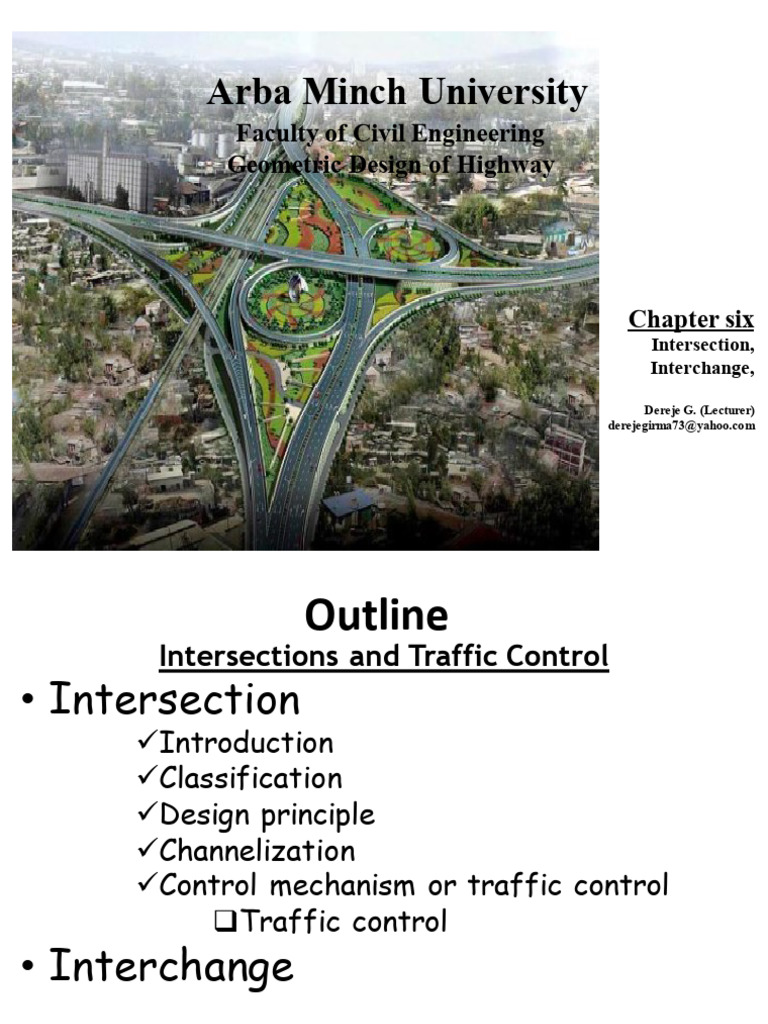 6.intersection and Interchange | PDF | Traffic | Intersection (Road)