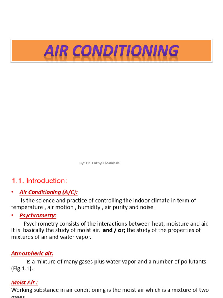 Air Conditioning COURSE معدل | PDF