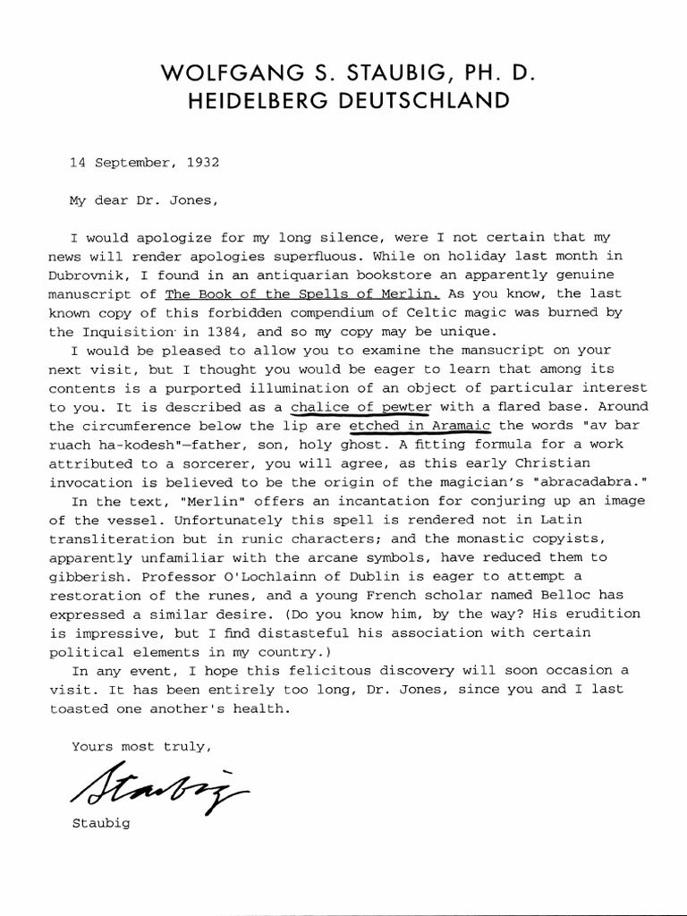 Staubig Letter | PDF