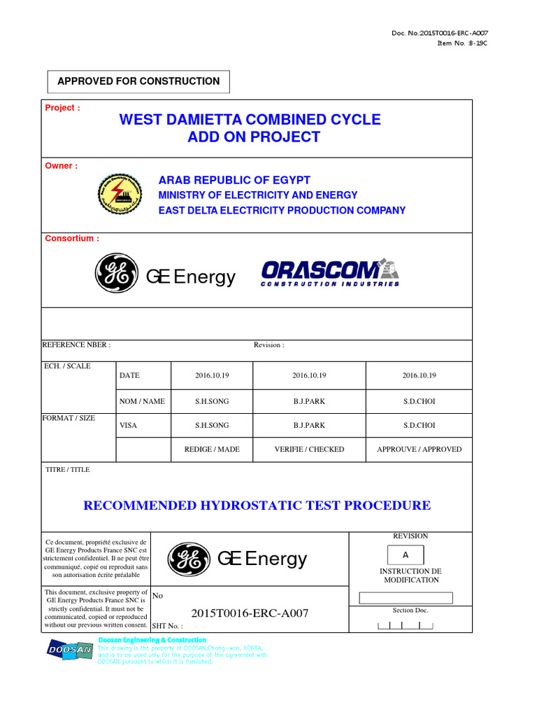 Hydro Test Guide for Engineers | PDF | Leak | Boiler