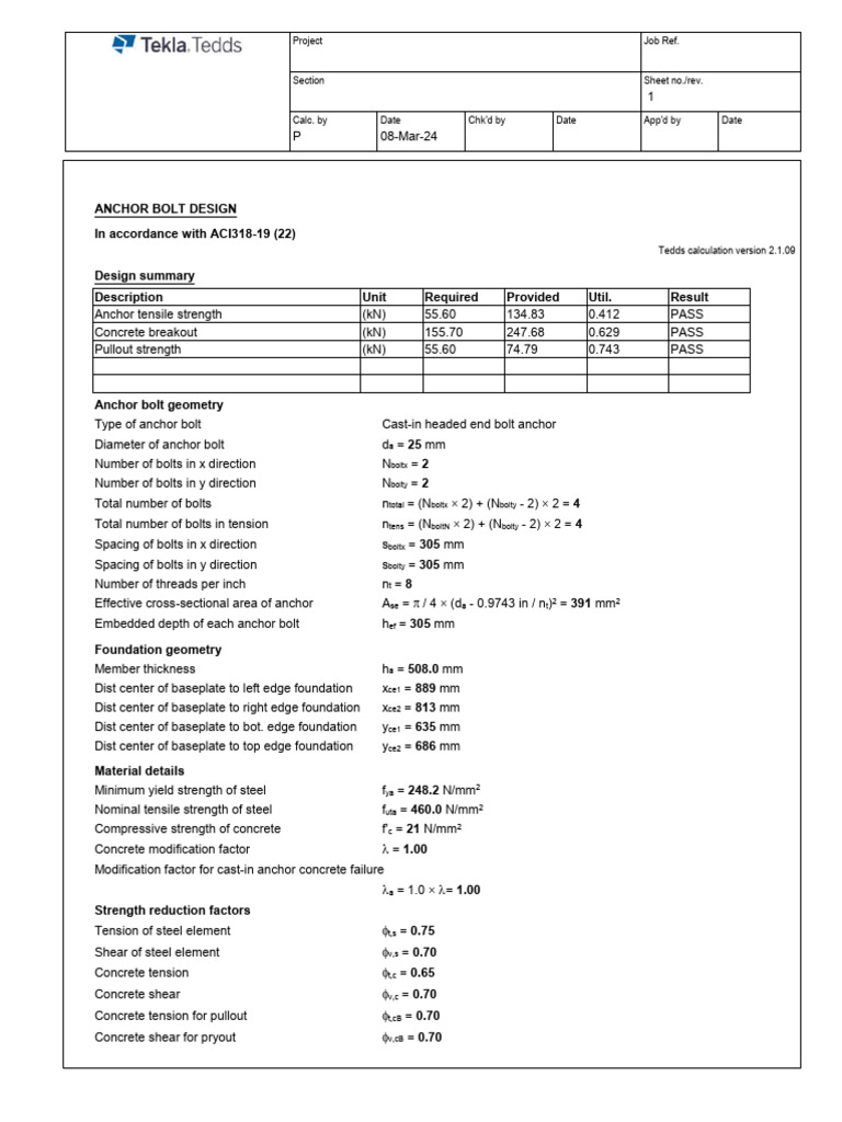 Tension Only Example | PDF