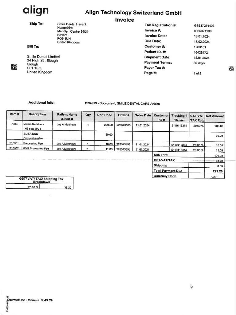 Align invoices-6 | PDF