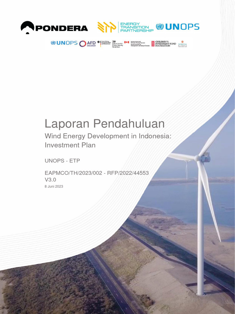 Wind Energy Development in Indonesia Investment Plan Inception Report ...