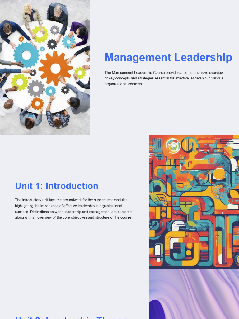 Management Leadership | Download Free PDF | Leadership | Strategic Leadership