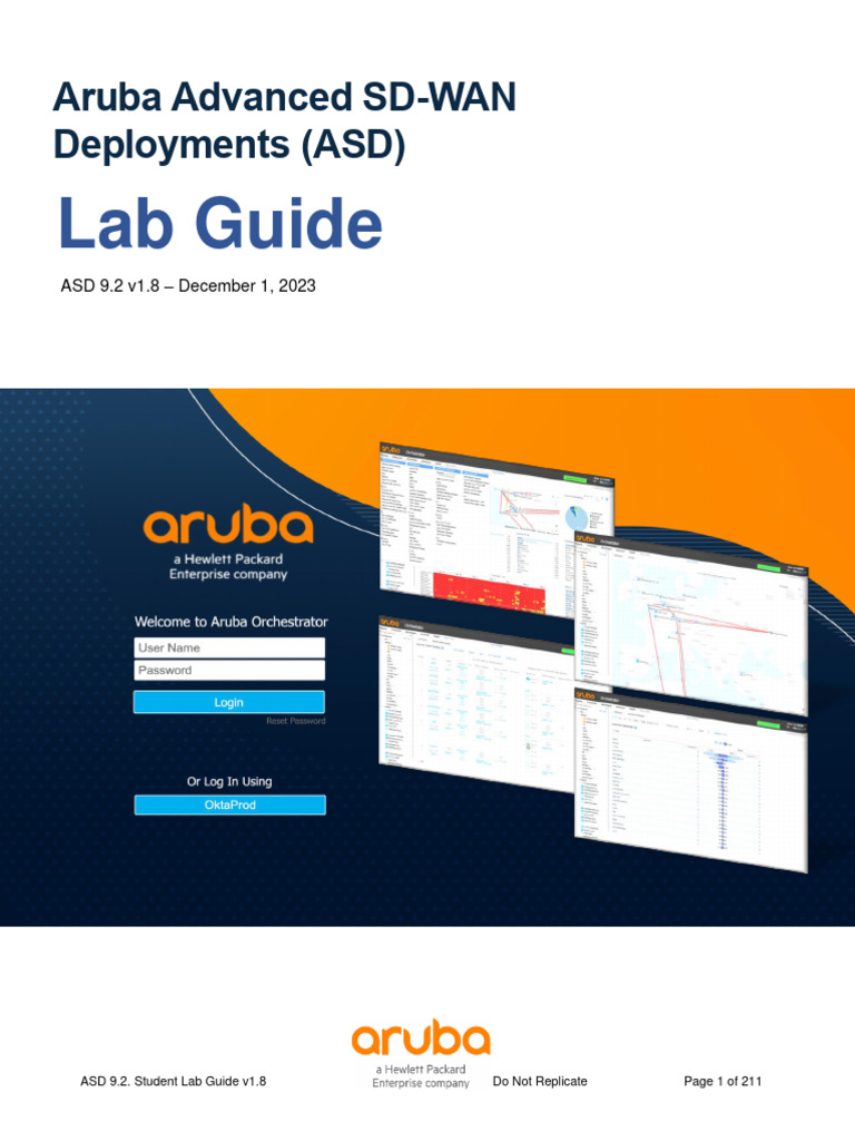 ASD 9.2 Lab Guide v1.8 | PDF | Routing | Data Transmission