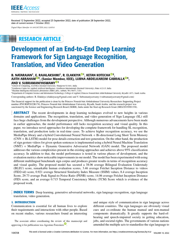 Development of An End-To-End Deep Learning Framework For Sign Language ... Development of An End-To-End Deep Learning Framework For Sign Language ...