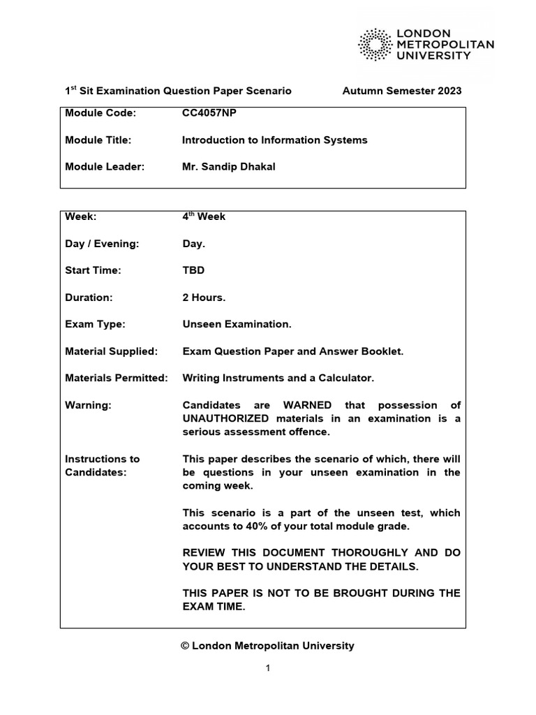 Ilearn College Database Exam Scenario | PDF