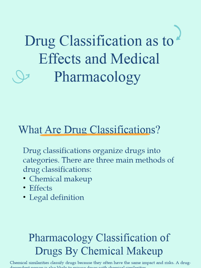 Group Activity Drug Classifications | Download Free PDF | Opioid ...