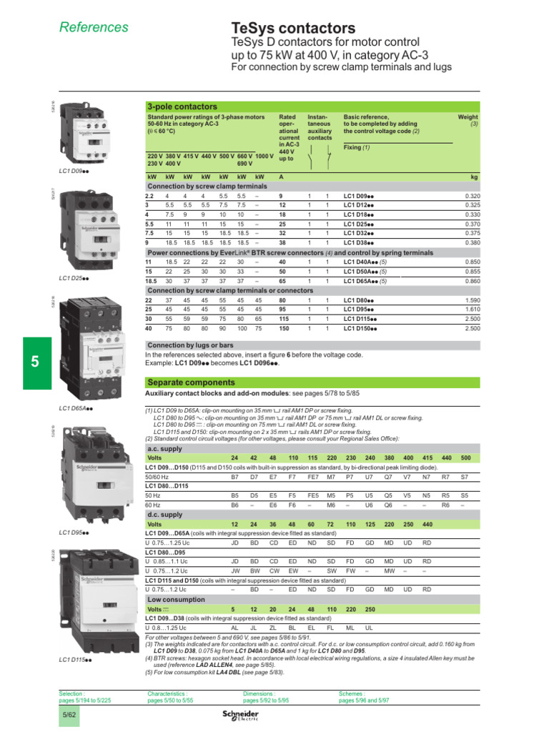 TeSys D Contactors | PDF