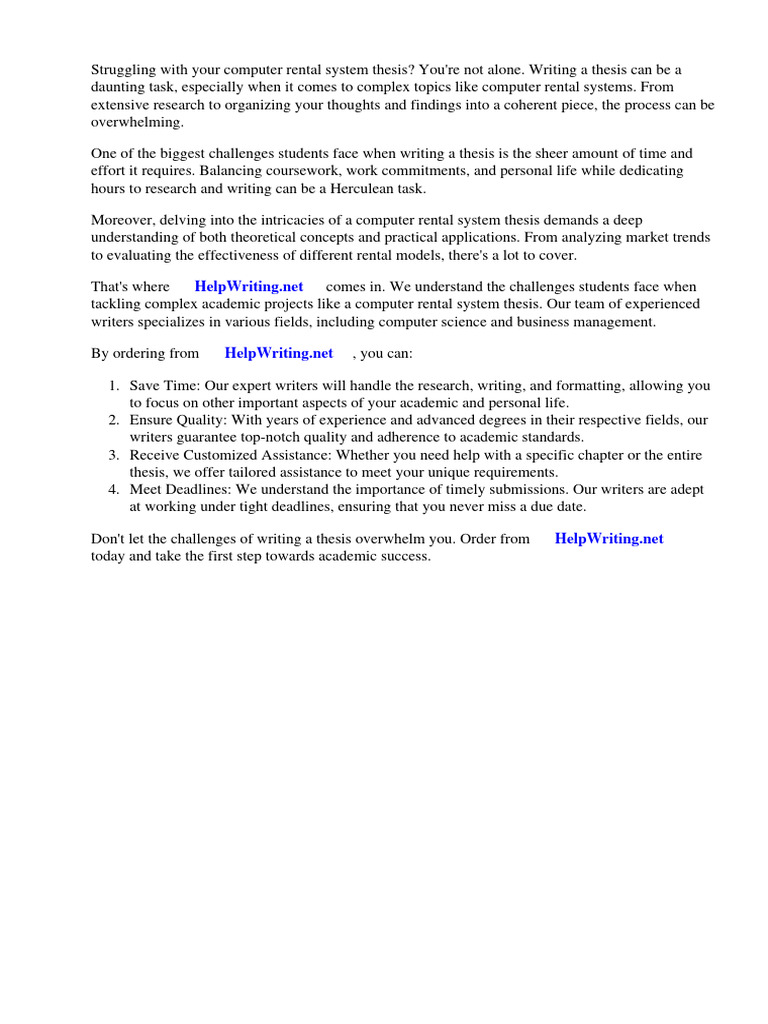 Computer Rental System Thesis | PDF | Fuzzy Logic | System