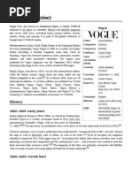 Vogue A Level Media Cheat Sheet | PDF | Vogue (Magazine) | Magazines