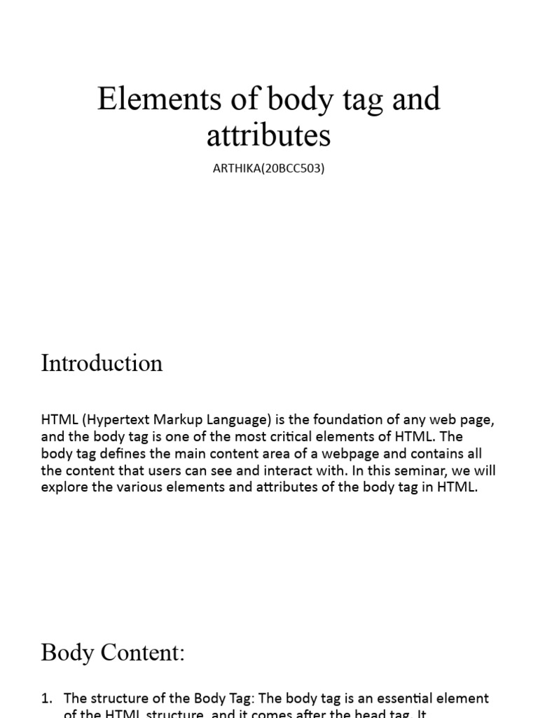 WP Presentation | PDF | Html Element | Html