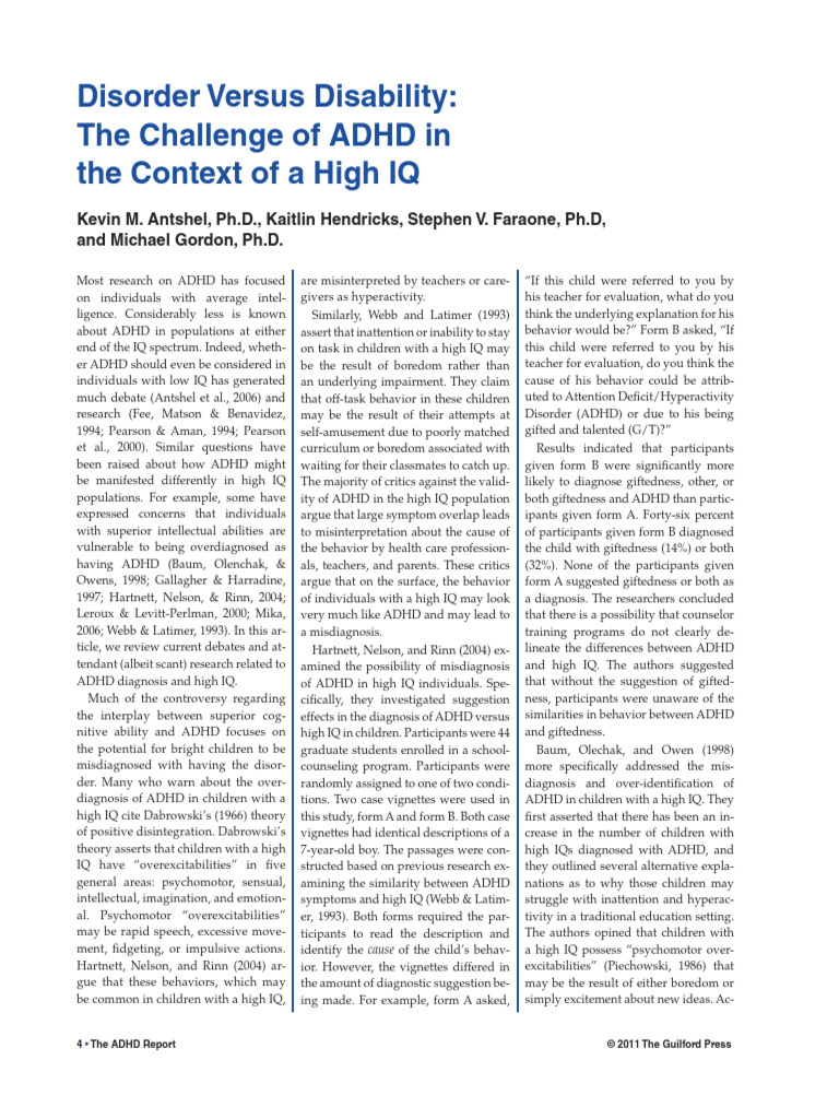 Adhd 2011 19 2 4 Pdf Attention Deficit Hyperactivity Disorder