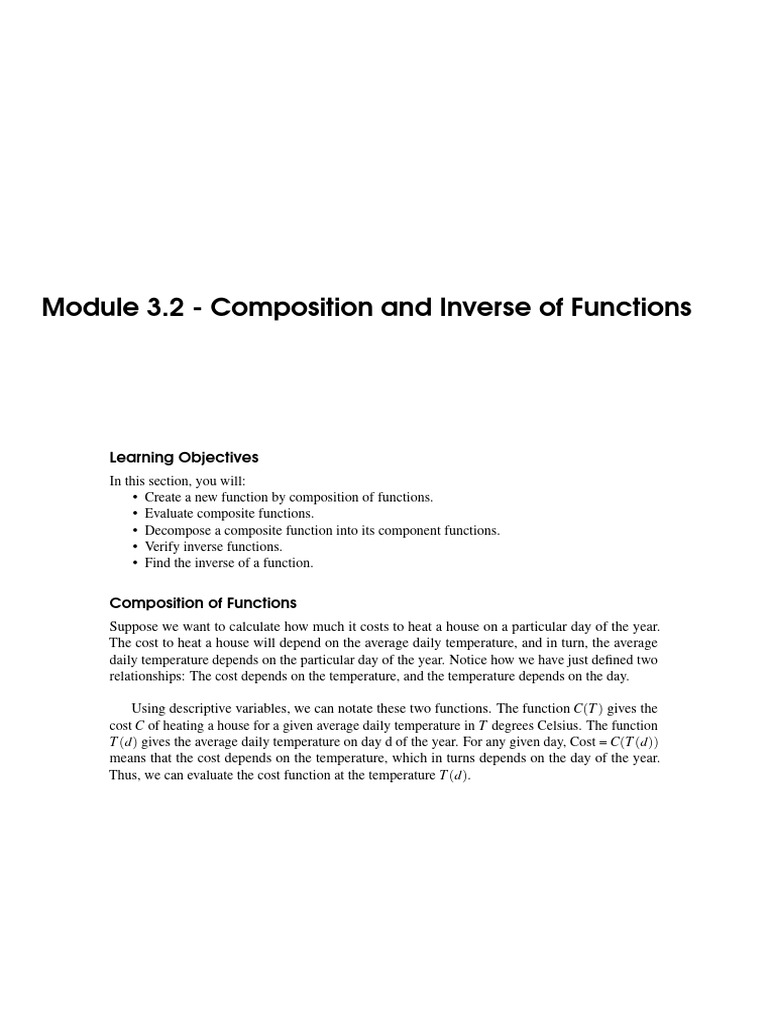 5 Composition and Inverse Functions | PDF | Function (Mathematics) | Mathematical Logic