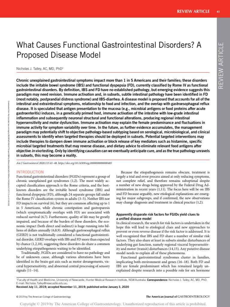 What Causes Functional Gastrointestinal Disorders .10 | PDF | Irritable ...