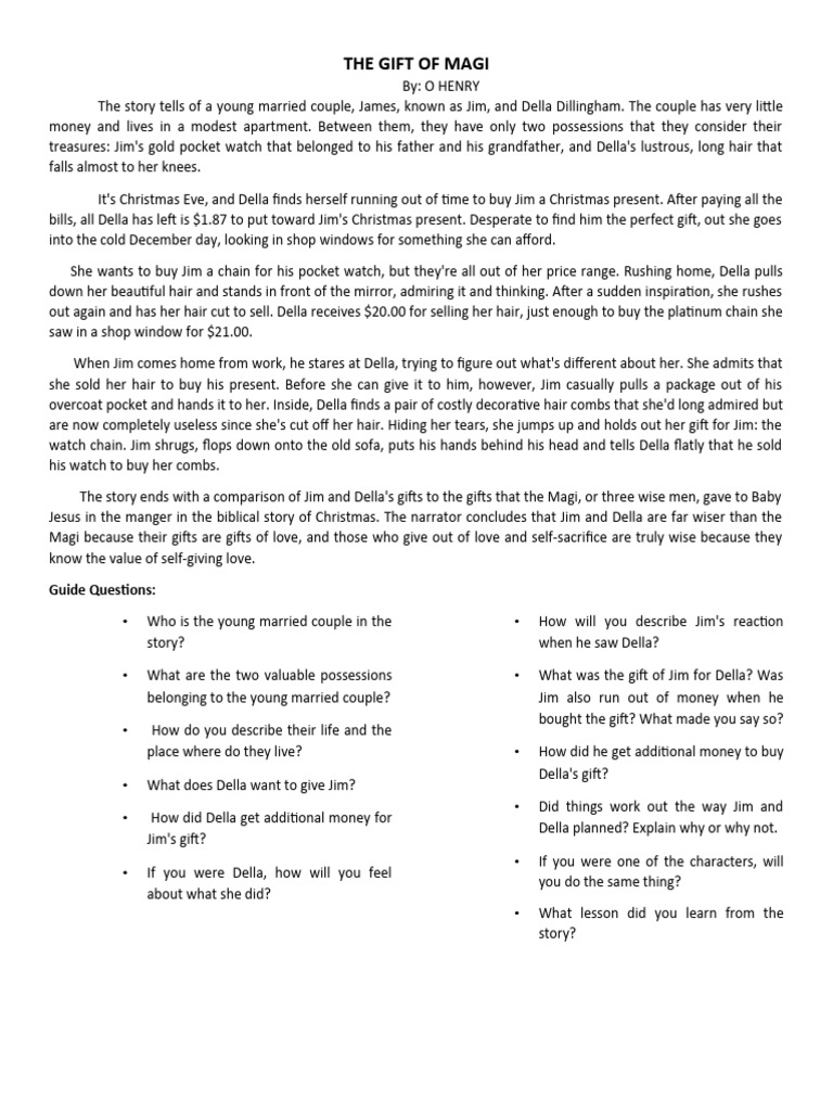 The Gift of Magi | PDF