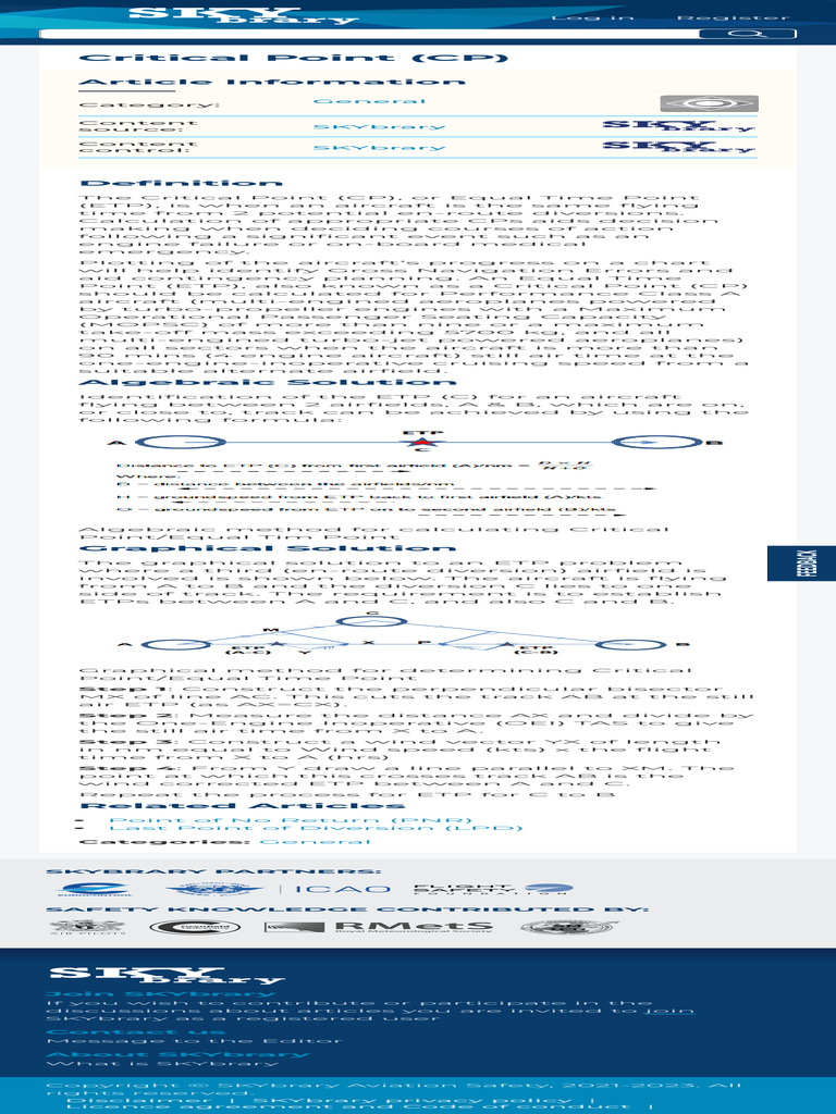 Critical Point (CP) SKYbrary Aviation Safety | PDF | Aviation