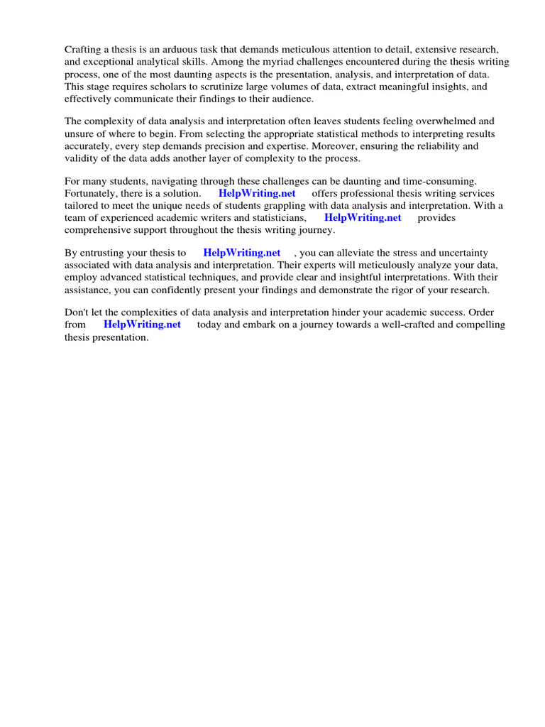 Thesis Presentation Analysis and Interpretation of Data | PDF | Data ...