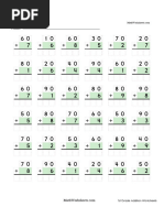 Web Math Minute - Print Practice Sheets | PDF