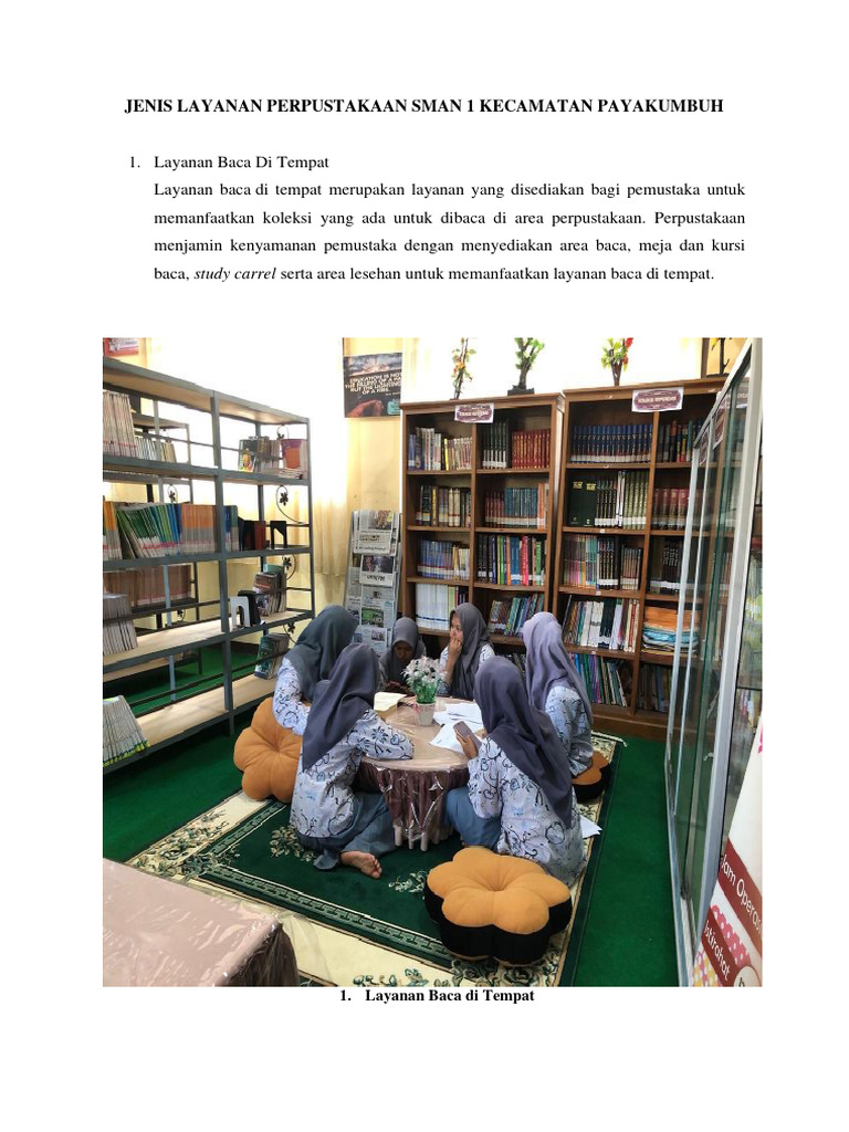 Jenis Layanan Perpustakaan | PDF