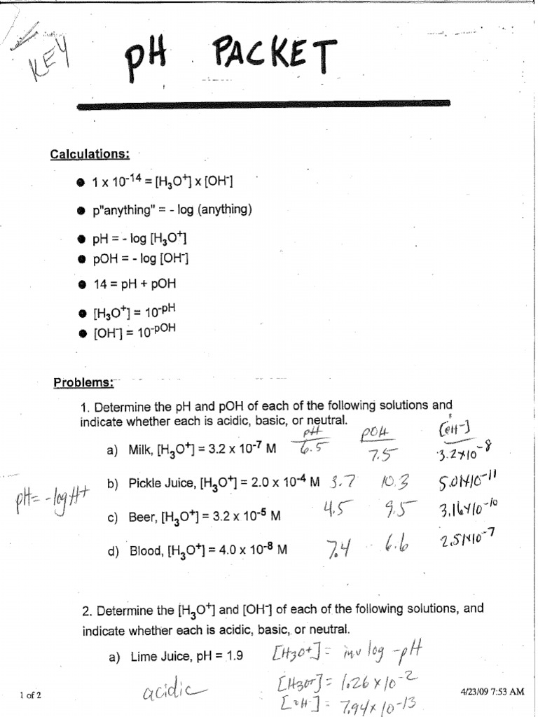 PH Packet Answers | PDF