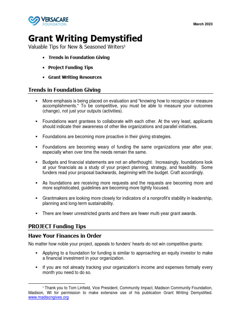 Grant Writing Demystified 2023 | PDF | Grant Writing | Business