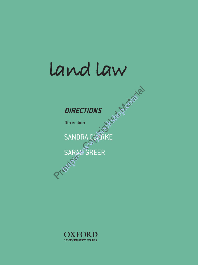 Land Law: Directions | PDF