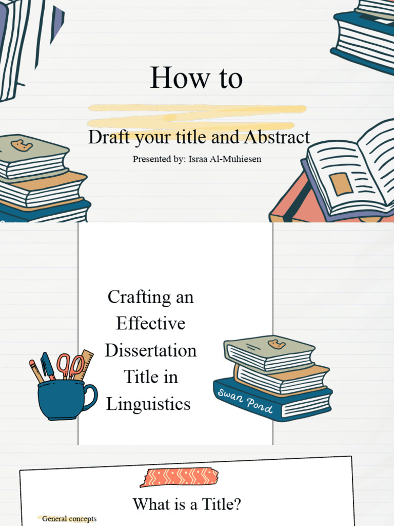 How To Draft The Title and Abstract | PDF | Abstract (Summary ...