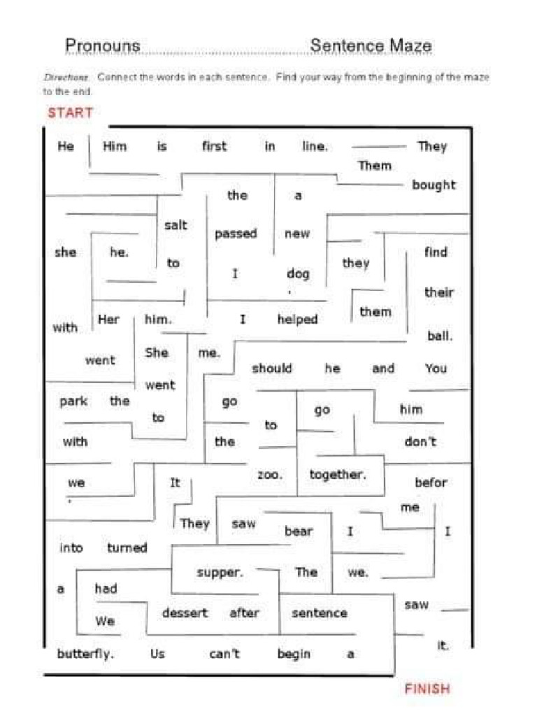 Sentence Maze | PDF