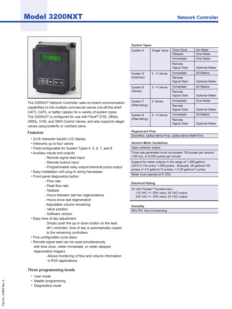 3200NXT Spec Sheet 42693 | PDF | Alternating Current | Manufactured Goods