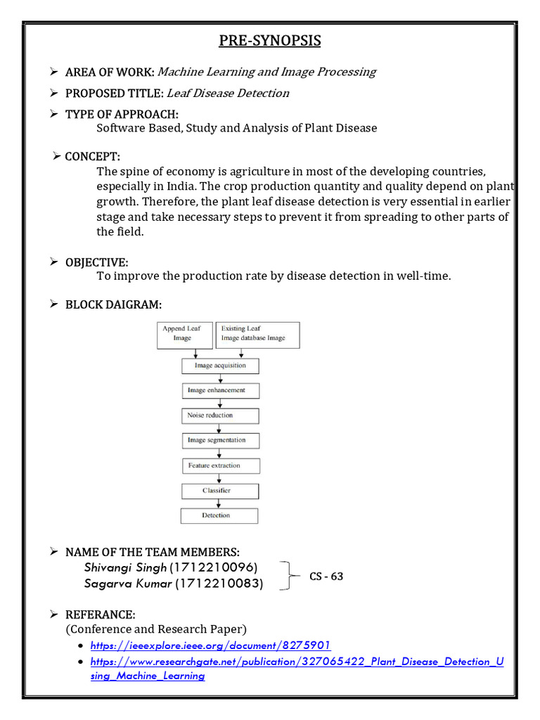 Sample_Pre_Synopsis | PDF