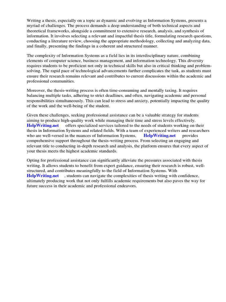 Thesis Title For Information System | PDF | Thesis | World Wide Web