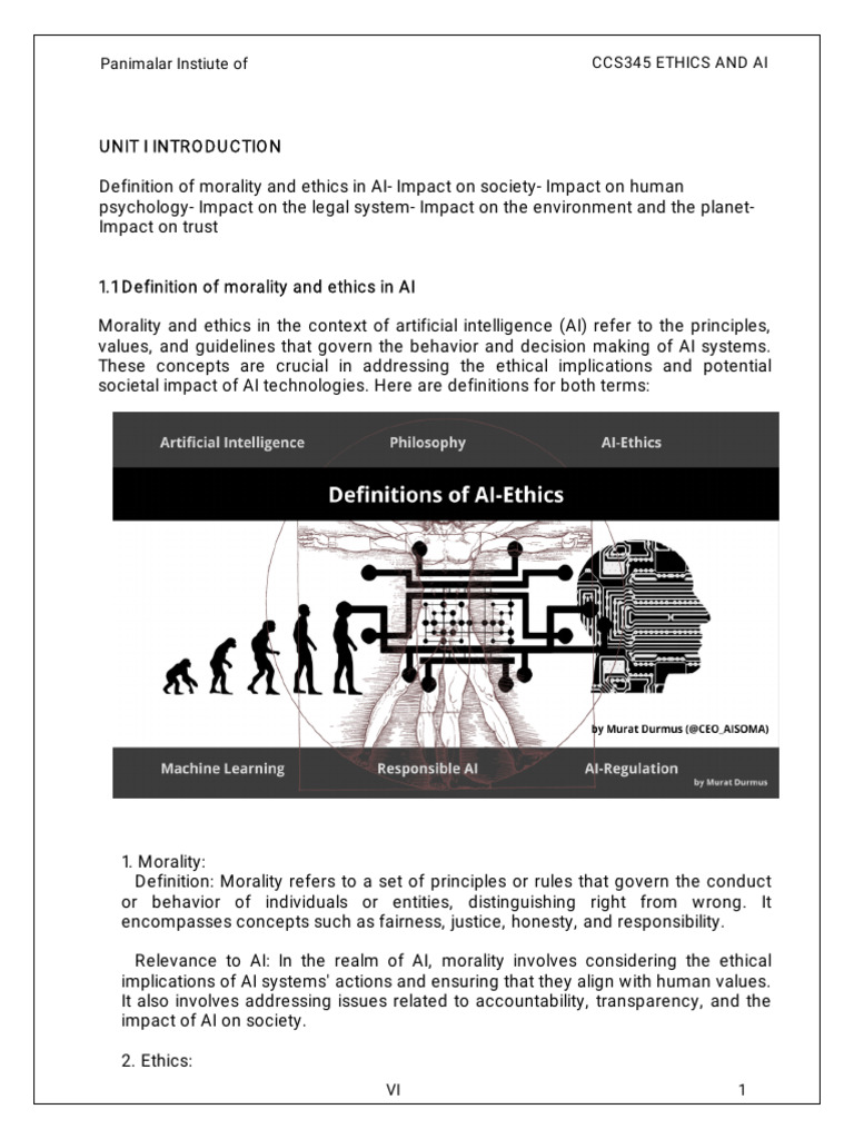Ethics and Ai Notes (All Units) | PDF | Science & Mathematics