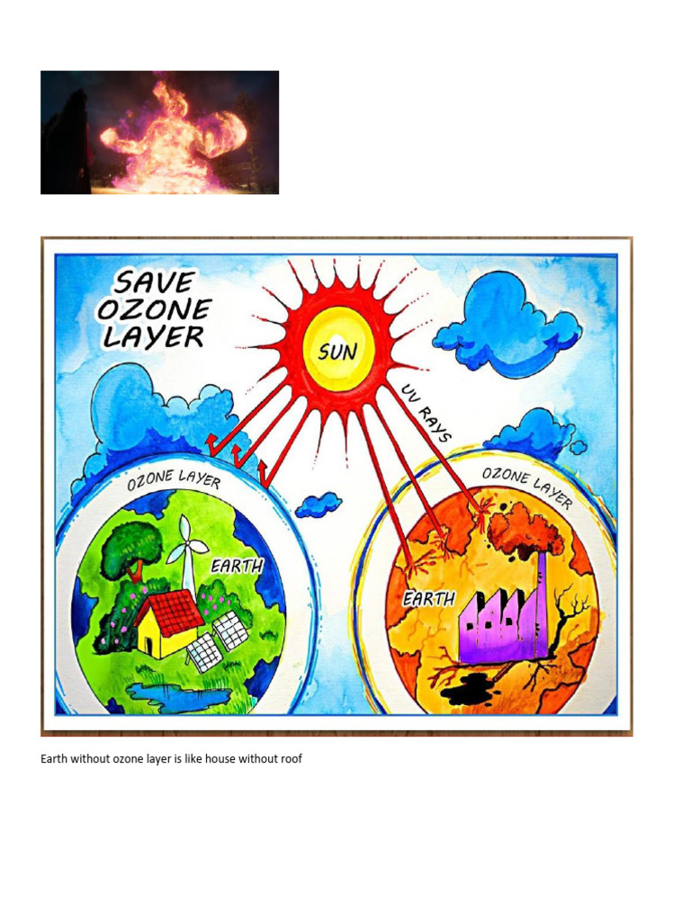 Earth Without Ozone Layer Is Like House Without Roof Pdf