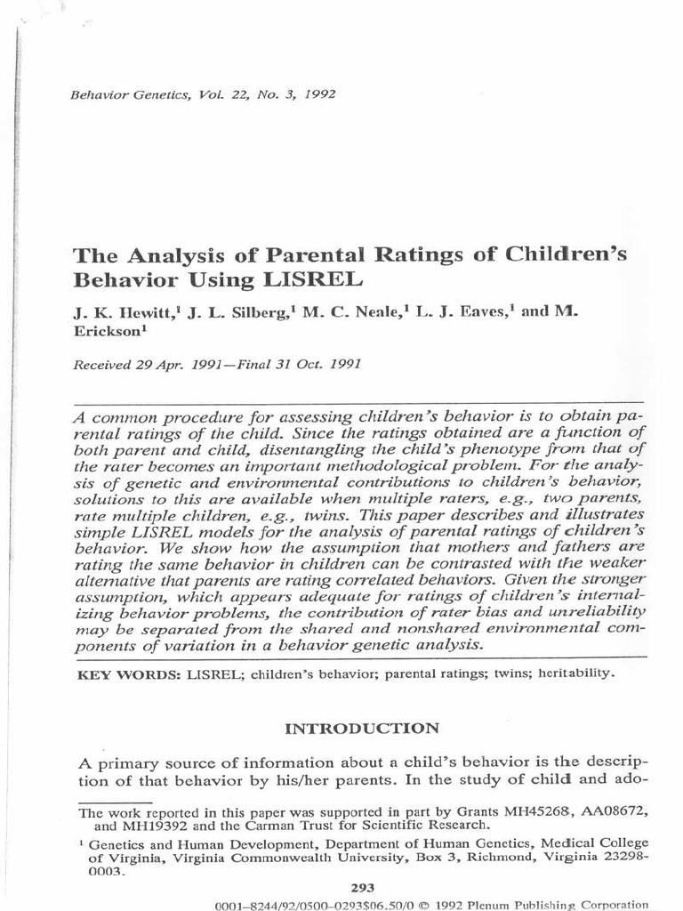 Behavior Analysis 1992 | PDF