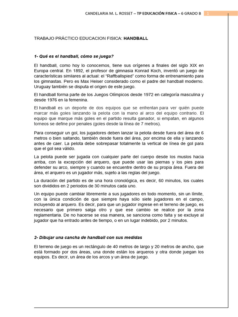 TP Educacion Fisica. Candelaria Rosset 6B | PDF TP Educacion Fisica. Candelaria Rosset 6B | PDF