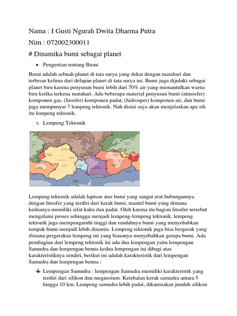 Dinamika Lempeng | PDF