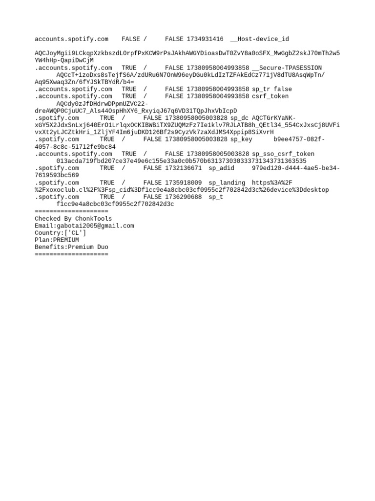 Cookie Spotify | PDF