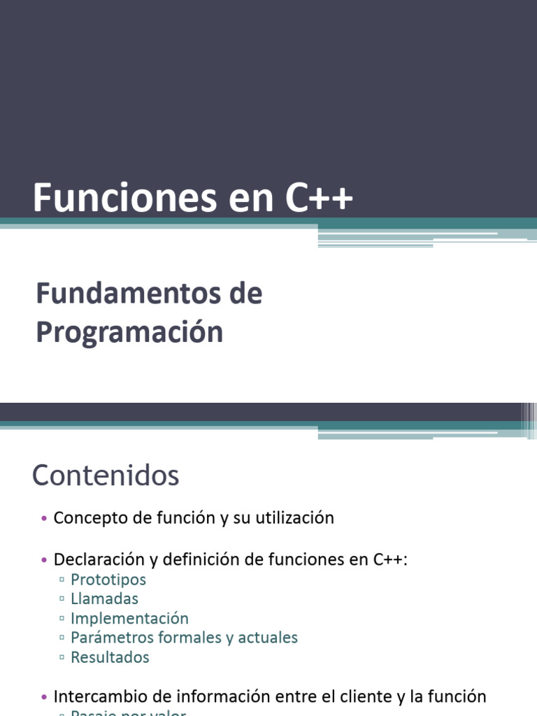 Funciones en C | PDF | C ++ | Programación de computadoras