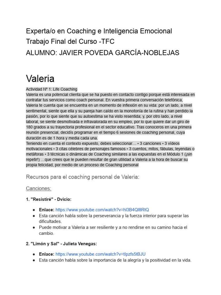 Caso Práctico Talentia | PDF | Entrevista de trabajo | Conceptos ...